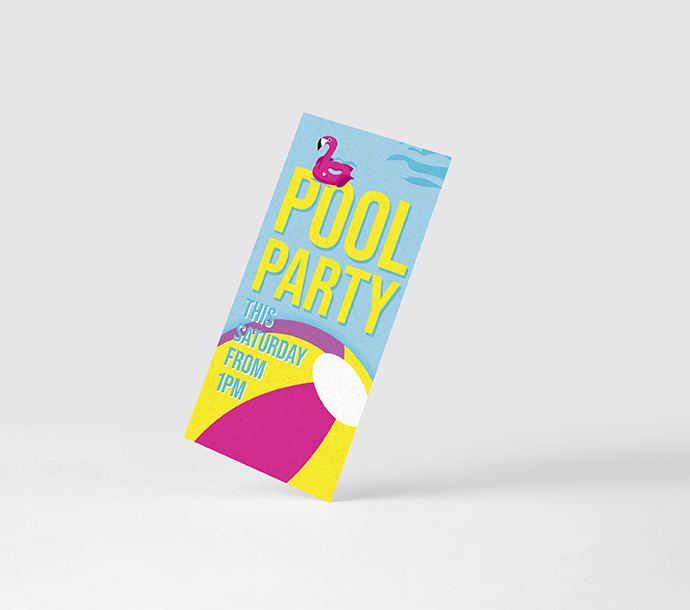 DL Invitations - Heatherbank Print