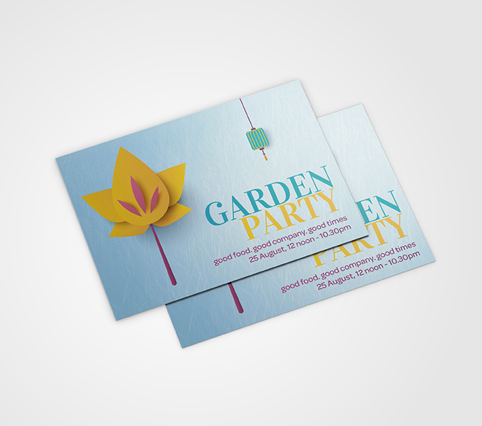 A6 Invitations - Heatherbank Print