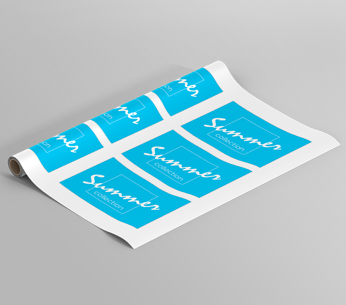 Rectangle Sticker Rolls - Heatherbank Print