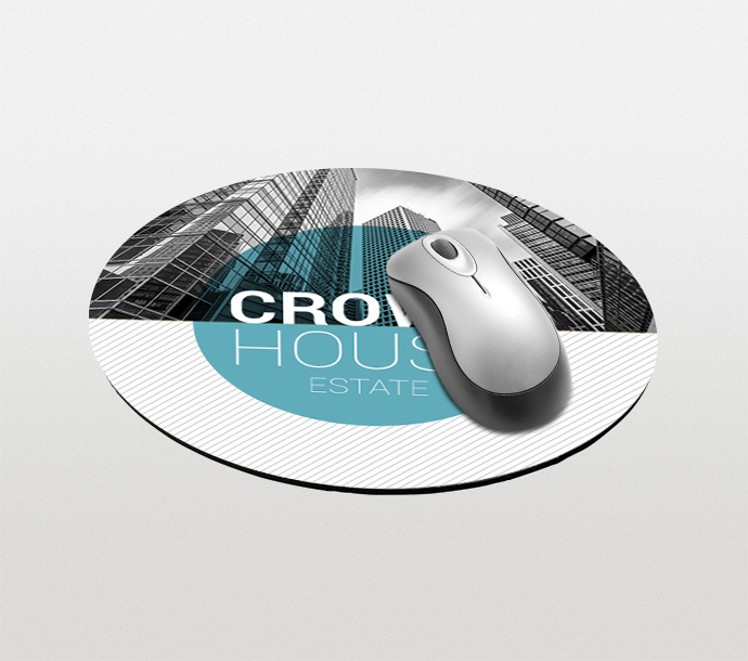 Round Mouse Mats - Heatherbank Print